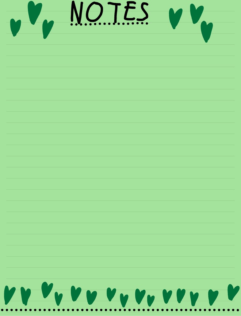 Green Hearts Notes - Notability Gallery
