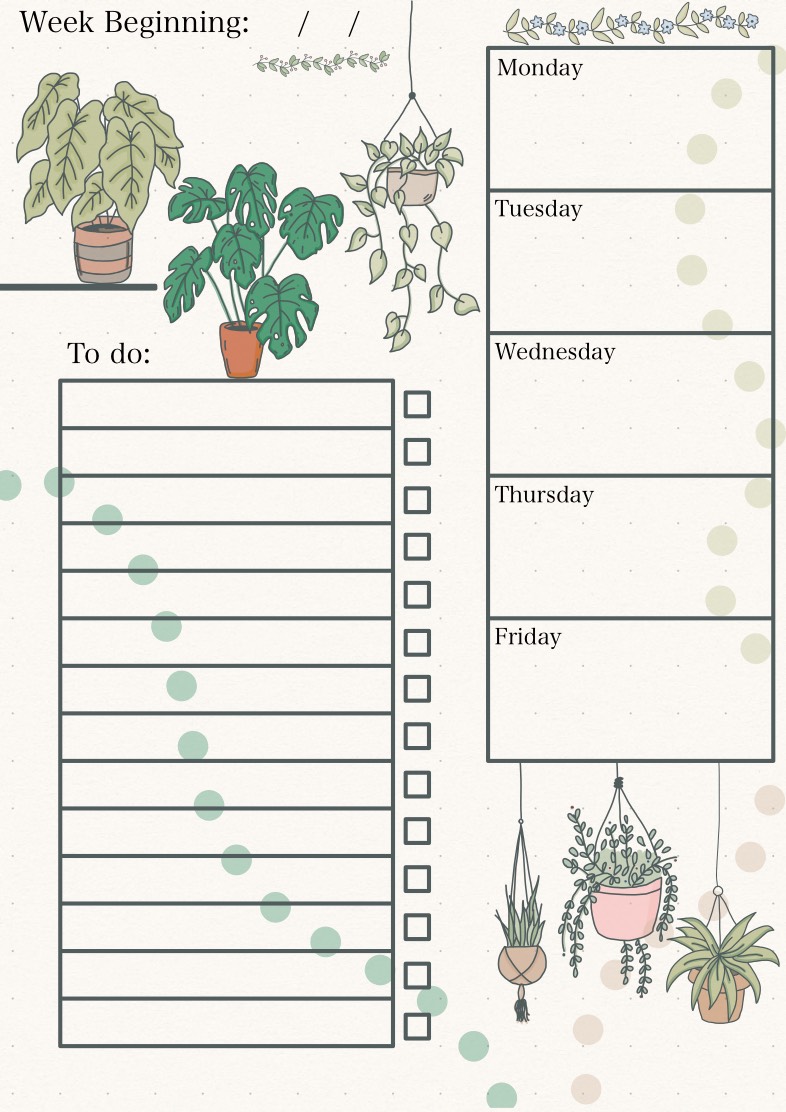 Cute Plant Calendar - Notability Gallery