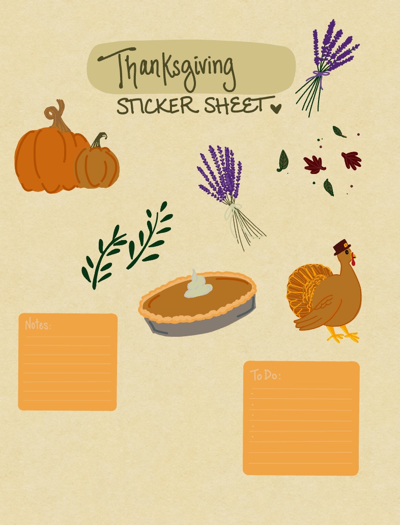 Thanksgiving Sticker Sheet - Notability Gallery