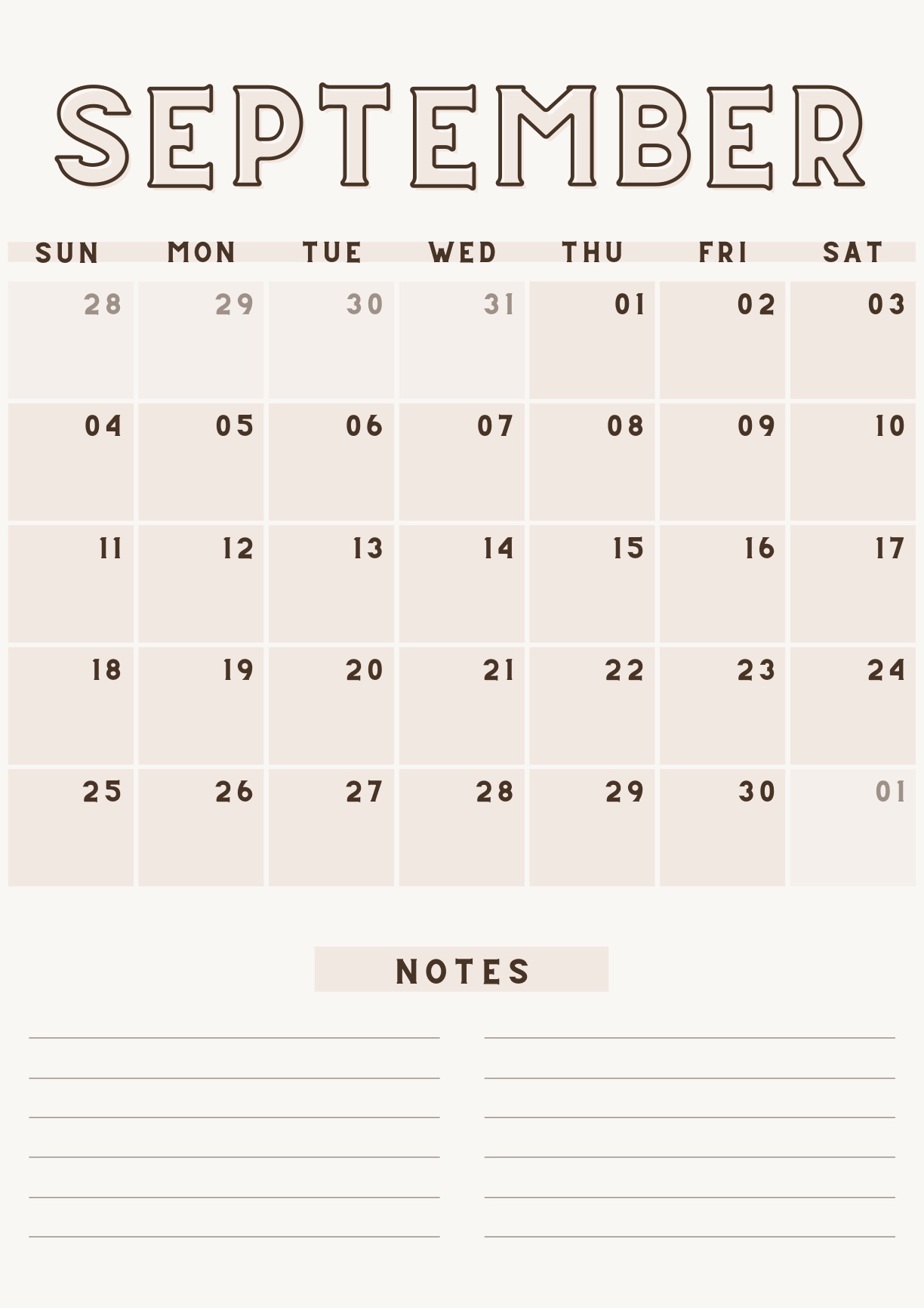 September Planner - Notability Gallery