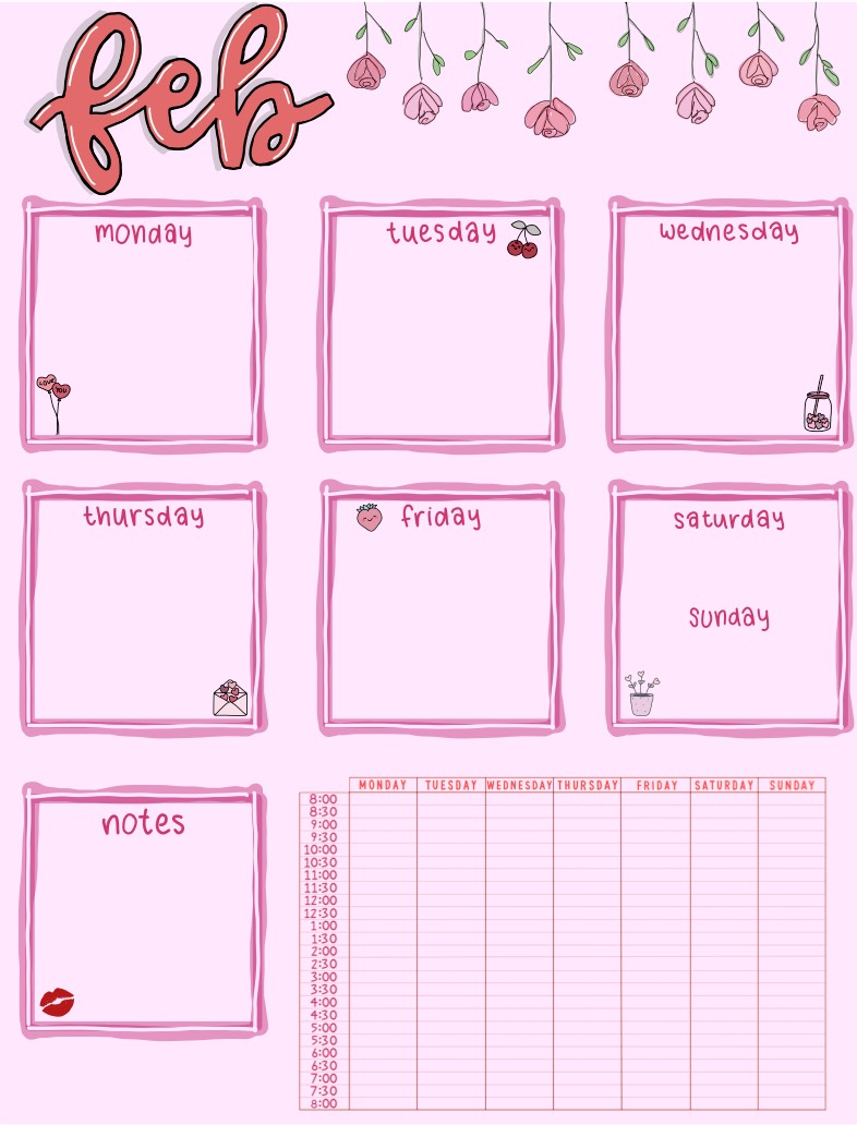February Weekly Planner - Notability Gallery