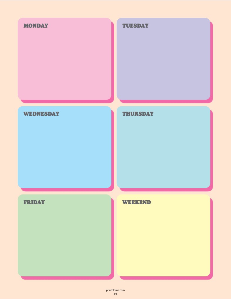 Rainbow Weekly Planner - Notability Gallery