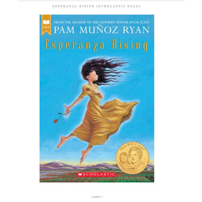 Esperanza Rising By Pam Muñoz Ryan - Notability Gallery